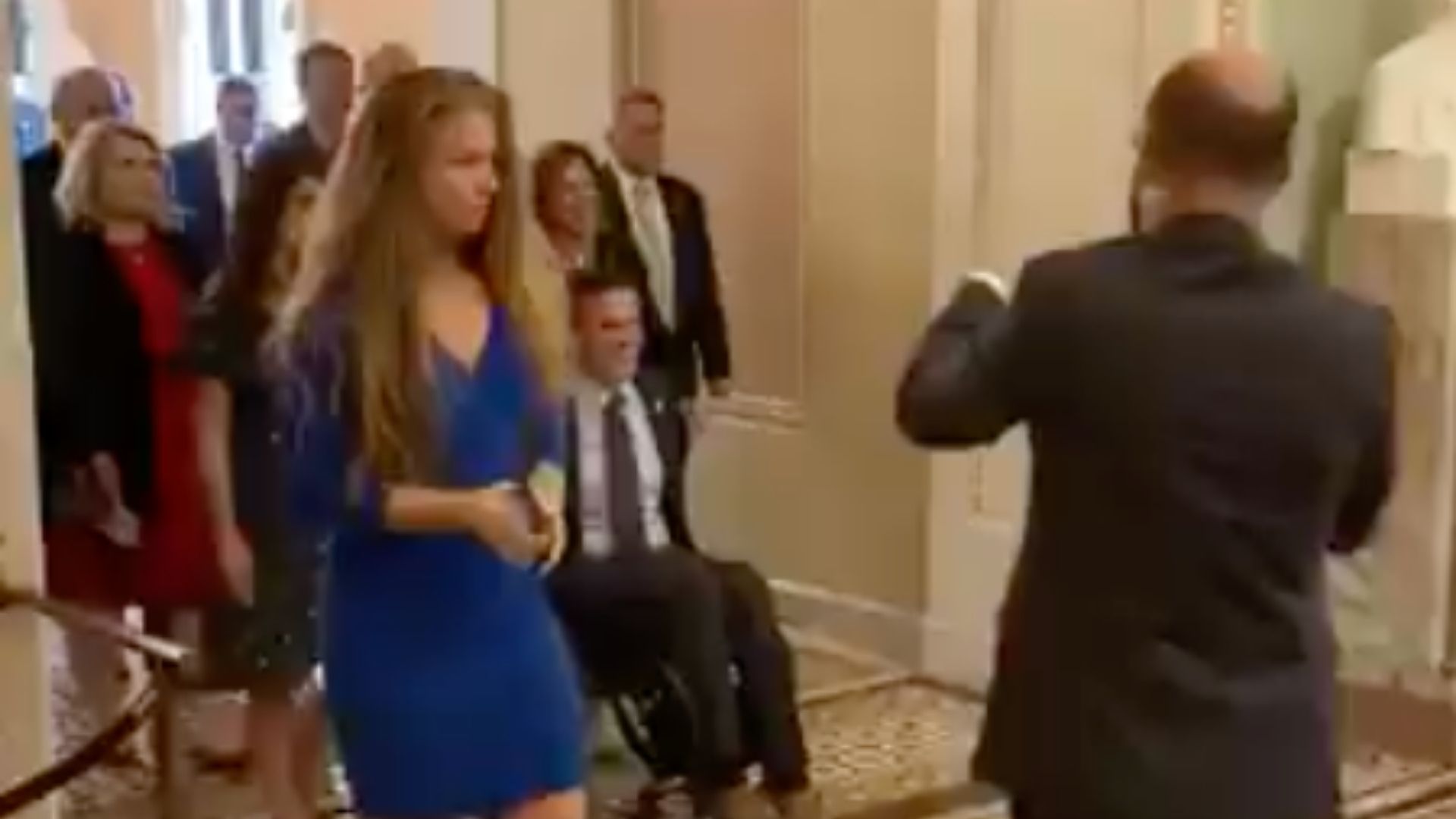 House Republicans Protest Mask Mandate By Marching Maskless On Senate